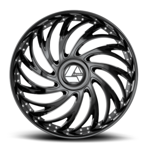 AZX-101 | Premium Gloss Black Machined & Milled Big Wheels