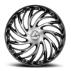 AZX-101 | Premium Gloss Black Machined & Milled Big Wheels
