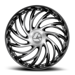 AZX-101 | Premium Gloss Black Machined & Milled Big Wheels