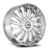 AZX-102 | 28" Custom Chrome & Gloss Black Machined Wheels